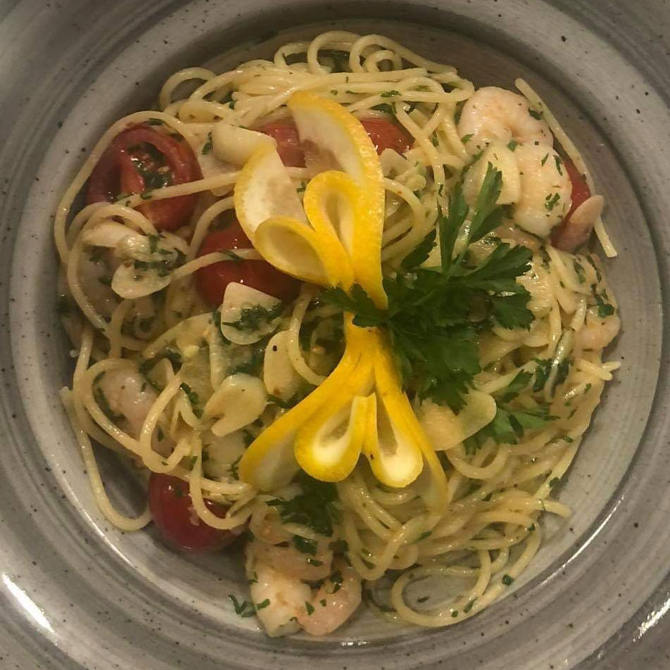 Aglio Olio E Peperoncino Di Gamberi - Pala Pizza